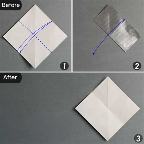 Gum Wrapper Origami Crane Step By Step Instruction Origami Ok