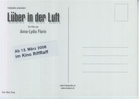 Luber In Der Luft Ein Film Von Anna Lydia Florin 72325553