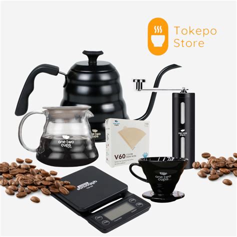 Jual Paket Alat Seduh Kopi Home Brew V60 Ceramic Dripper Lengkap