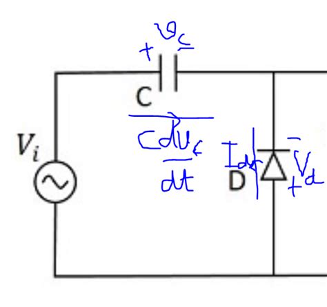 Analog Simple Clamper Circuit Ambiguous Math What S The Catch Electrical Engineering