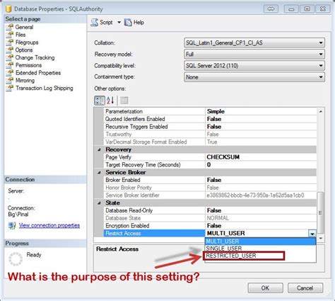 Sql Server Understanding Restrict Access To Restricted User Database