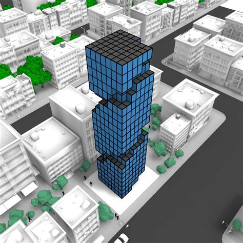 Pixelate Tower Rrhinograsshopper
