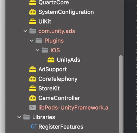 Unity Ads Framework Not Found Error With Xcode Build Unity Engine Unity Discussions