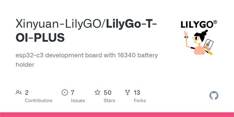 Lilygo T Oi Pluso At Main · Xinyuan Lilygolilygo T Oi Plus · Github