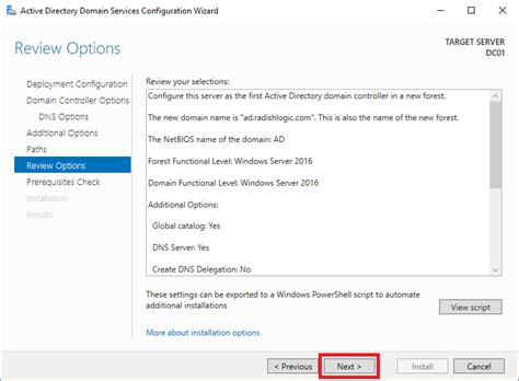 Configure Active Directory On Windows Server 2016 Radish Logic