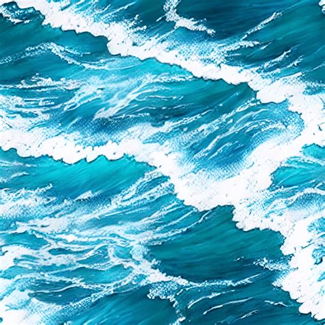 Ocean Waves Artistic Graphic · Creative Fabrica
