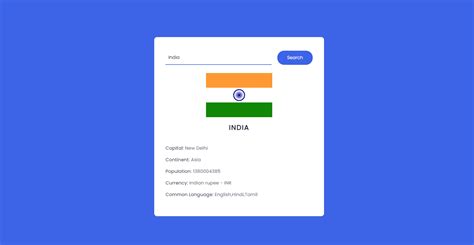 GitHub SajeedAns Country Guide App This App Consists Of A Search Bar The User Enters The