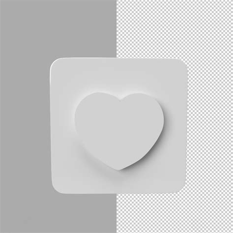 Premium Psd Love Icon 3d Render Illustration