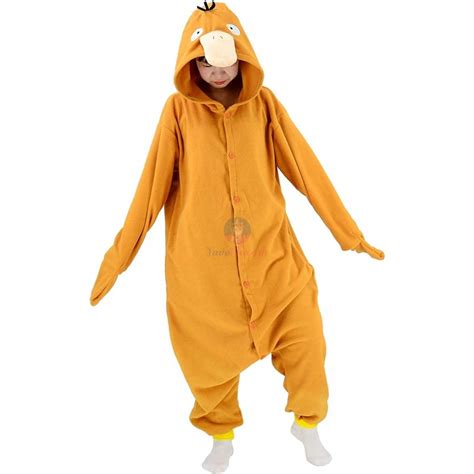 Psyduck Onesie Costume Halloween Outfit For Adult And Teens