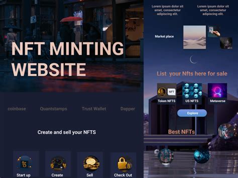 a stunning nft website design nft minting website nft marketplace