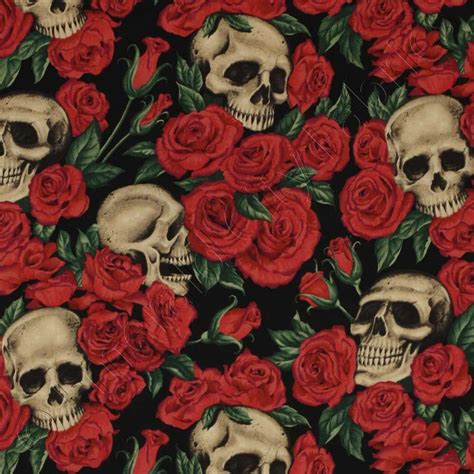Skull And Flowers Wallpapers Wallpaper Cave