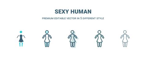 psychology icon in 5 different style outline vector image