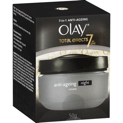 Olay Total Effects 7 In 1 Anti Ageing Night Cream 50g Woolworths
