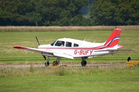 Piper PA 28 161 Warrior II Aircraft Taking Off Editorial Image Image