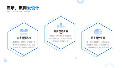 并列关系4项ppt内容页 爱设计