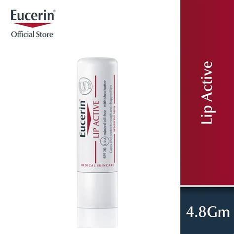 Eucerin Lip Active 4 8gm Dry Lip Moisturizer Cracked Lips