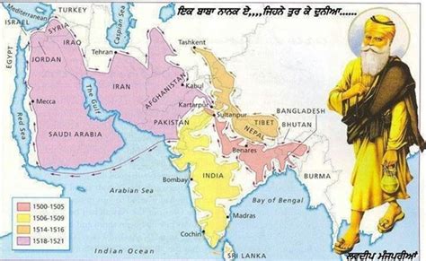 Sikhism Map
