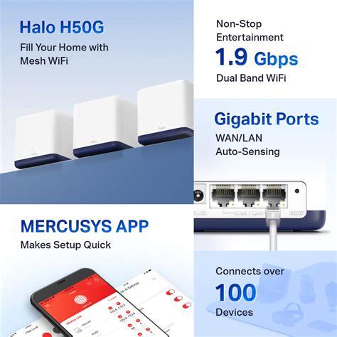 Halo H50G | AC1900 Whole Home Mesh Wi-Fi System - Welcome to MERCUSYS
