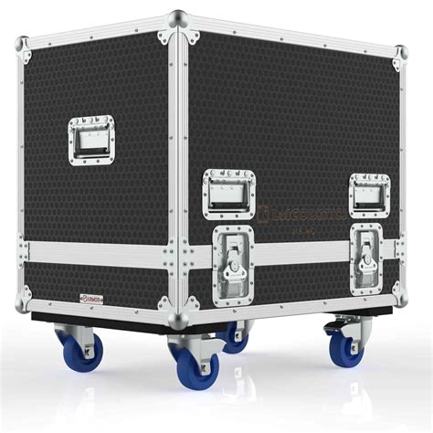 Road Case For 2 Nexo Id84 Speakers With Tray And Storage