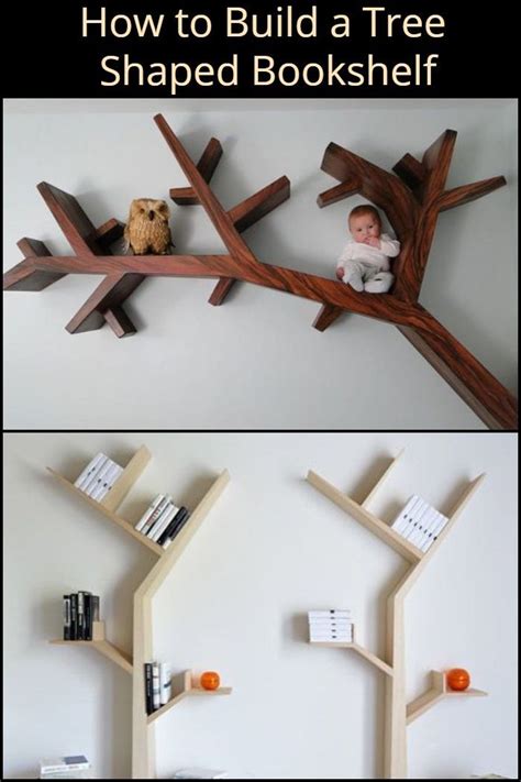 Build A Tree Shaped Bookshelf DIY Projects For Everyone Bookshelves Diy Bookshelf Design