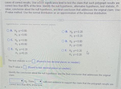 solved trials in an experiment with a polygraph include 99