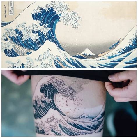 Great Wave Tattoos Stylized Great Wave — Rhys Gordon