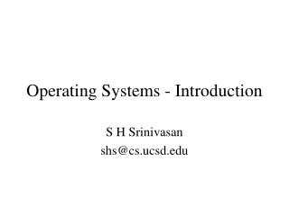 Ppt Modern Operating Systems Chapter Introduction Powerpoint