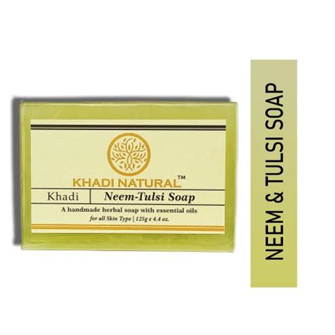 Khadi Natural Neem Tulsi Bathing Herbal Soap For Remove Dead Cell