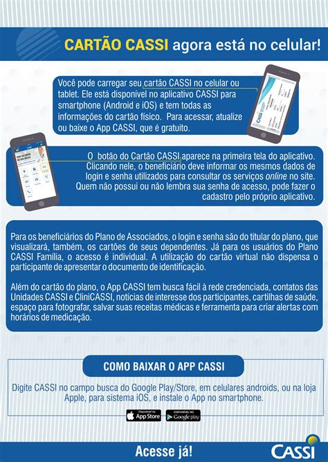 Portal Cassi Notícias Cartão Cassi Aplicativos Smartphone Tablet