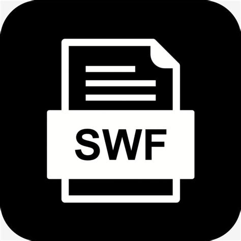Ikon Dokumen File Swf Swf Dokumen File Png Dan Vektor Dengan