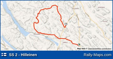 Ss 2 Hilleinen Stage Map Rantaralli 1979 🌍 Rally