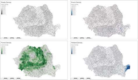 Cartography Of The Geographic Variables All Data Are Presented As