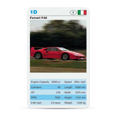 Top Trumps Exotic Cars Retro Limited Edition Card Game One32 Farm