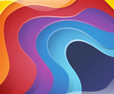 Abstract Colorful Waves Background Vector Art And Graphics