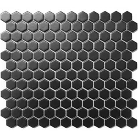 Roca Cc Mosaics Black Matte Small Hexagon