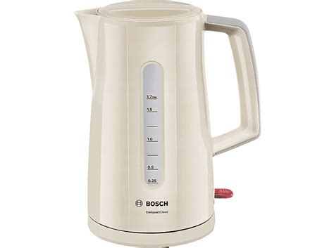 Hervidor de agua | BOSCH TWK3A017, 2,400 W, Beis | MediaMarkt
