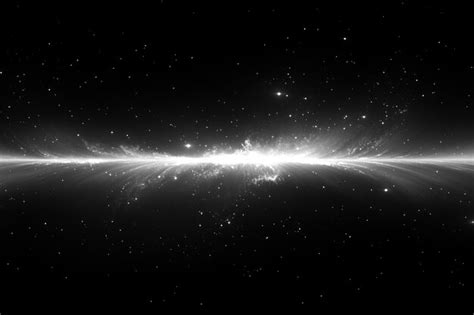 Horizontal White Lines On Black Background Premium Ai Generated Image