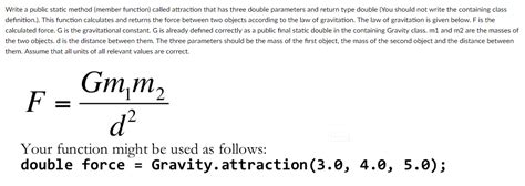 Solved Write A Public Static Method Member Function Called