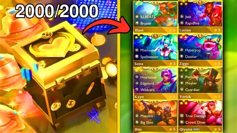 2000 Hearts On 4 3 World Record ⭐⭐⭐⭐⭐⭐⭐ Tft Set 10 Youtube