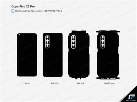 Oppo Find X Pro Cut File Template Cutfilelabs