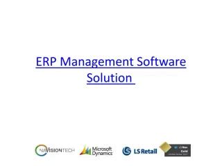 PPT ERP Software Solution PowerPoint Presentation Free Download ID