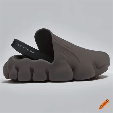 Futuristic White Slipper Collaboration With Dingyun Zhang And Adidas
