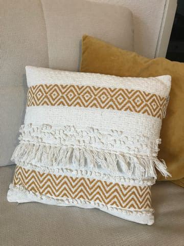 Coussin carré 40 cm Zya Jaune Déco textile Eminza