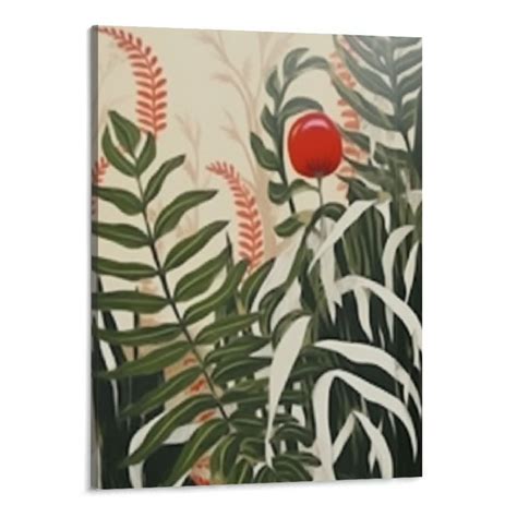 Shiartex Botanical Leaf Wall Art Decor Green Plant Canvas Pictures