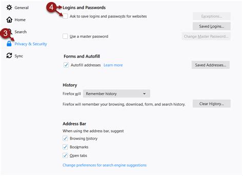 Disable Browser Sync And Saved Passwords Washington State DES