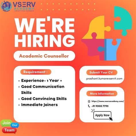 vserv academy on linkedin academiccounselor hiring joinourteam