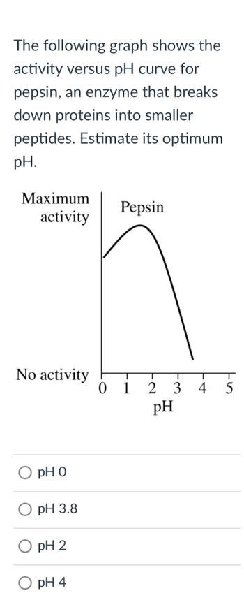 Answered Pepsin An Enzyme That Breaks Down Proteins Into Smaller