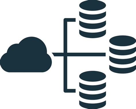 Cloud Computing Icon Monochrome Simple Remote Vector Image