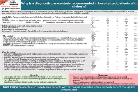 Why Is It Important To Perform A Diagnostic Paracentesis On All Patients With Cirrhosis That Are