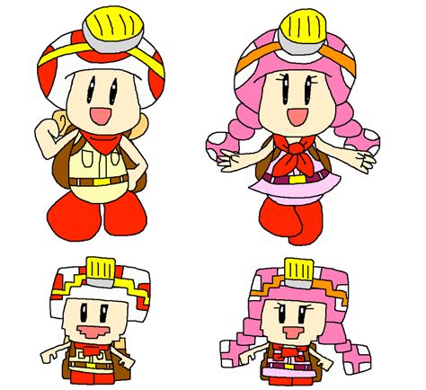 Captain Toad And Toadette Video Game Hero By Pokegirlrules On Deviantart